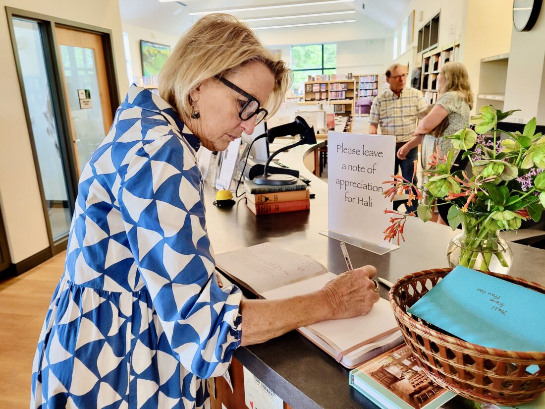 Former library director honored with ceremony, plaque presentation ...